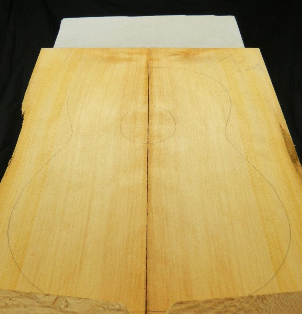 A Grade Classical Non-figured Sitka Spruce from Salvage Sourced Old ...